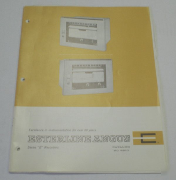 Esterline angus series "a" recorders catalog - $5 ship